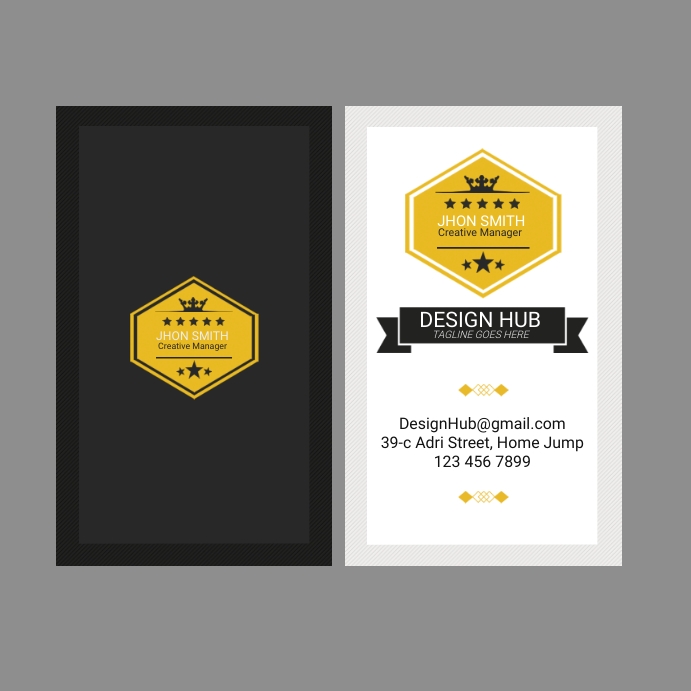 Polygon Calling Card Template | PosterMyWall