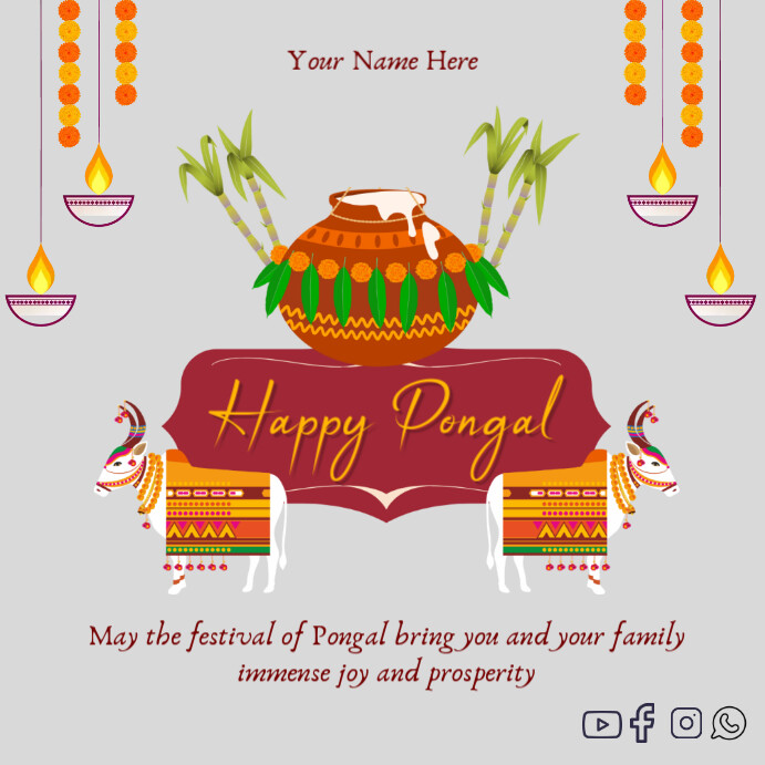 Pongal Template | PosterMyWall