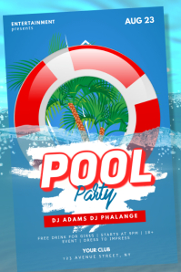 Pool Beach Party Flyer Template | PosterMyWall