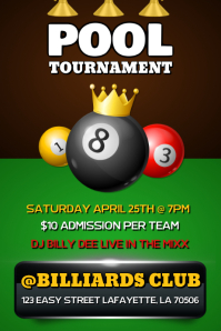 1,200+ pool tournament poster Customizable Design Templates | PosterMyWall