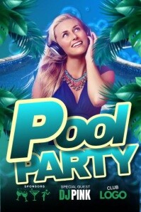Pool Night Party Video Template | PosterMyWall