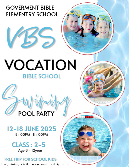 pool party, kids pool party Template | PosterMyWall