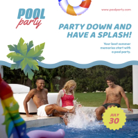 Pool Party Ad Template | PosterMyWall