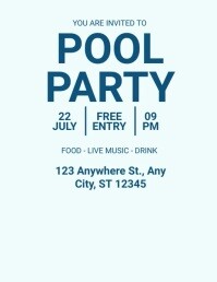 Pool Party Ads Template | PosterMyWall