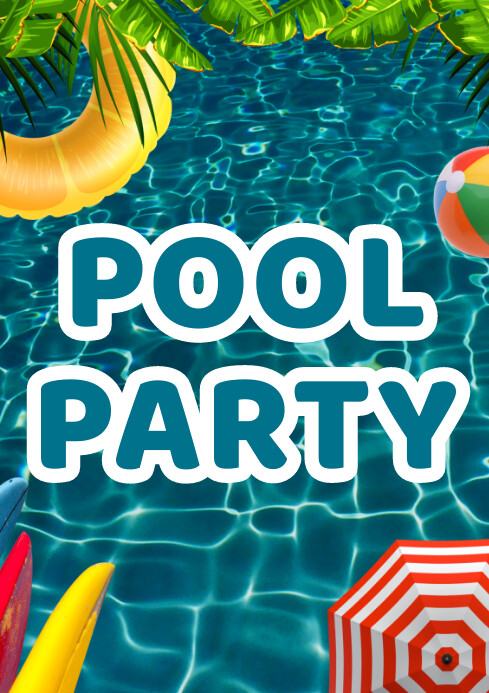 Pool party Template | PosterMyWall