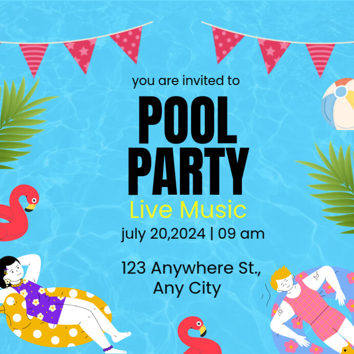 POOL PARTY Template | PosterMyWall