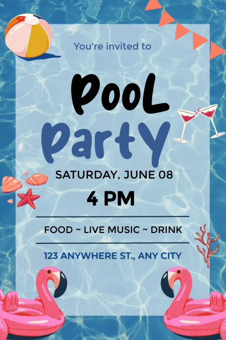Plantilla de POOL PARTY | PosterMyWall