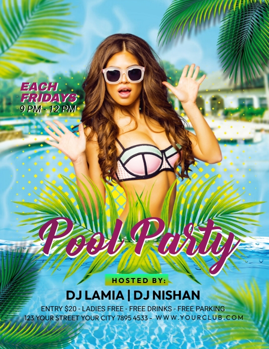 Copy of Pool Party | PosterMyWall