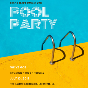 Pool Party Ad Template | PosterMyWall