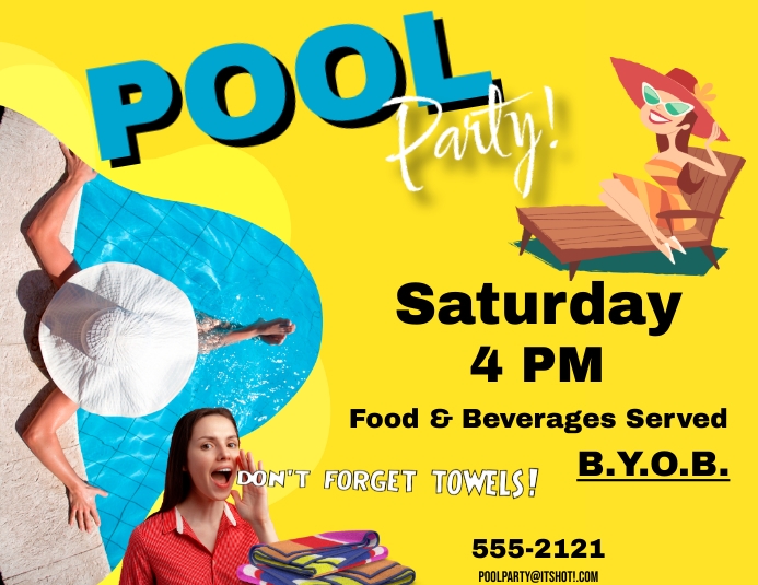 POOL PARTY Template | PosterMyWall