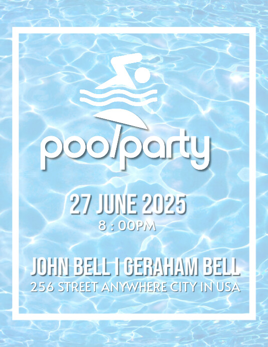 Pool Party Template | PosterMyWall