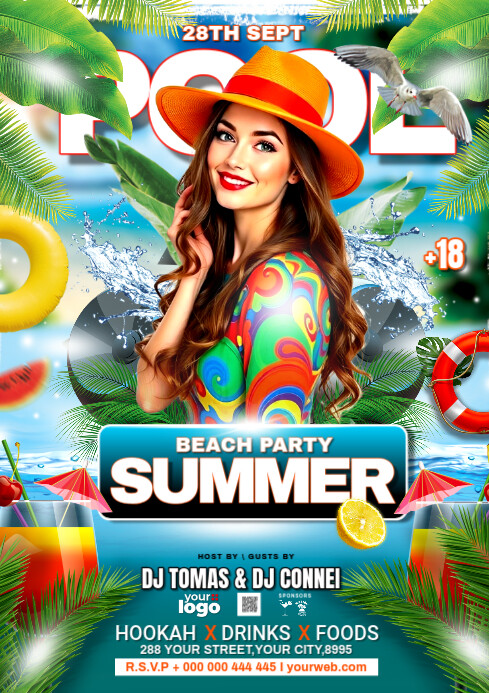 POOL PARTY Template | PosterMyWall