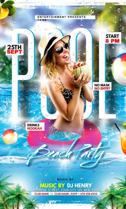 Copy of POOL PARTY | PosterMyWall