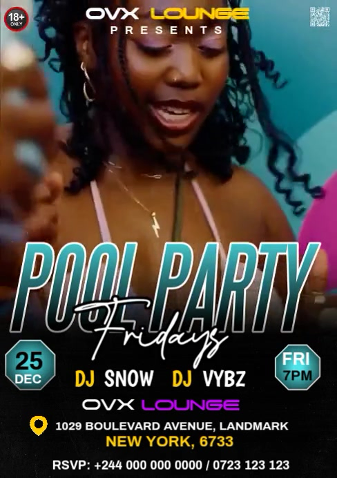 Pool party Template | PosterMyWall