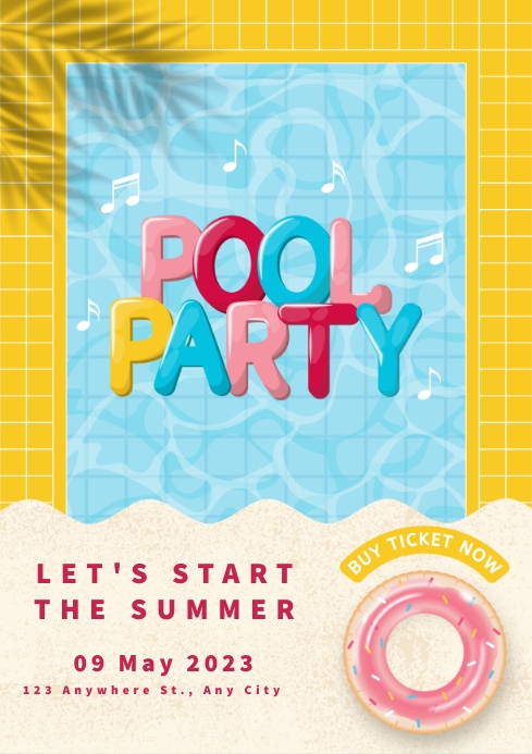 Pool Party Template | PosterMyWall