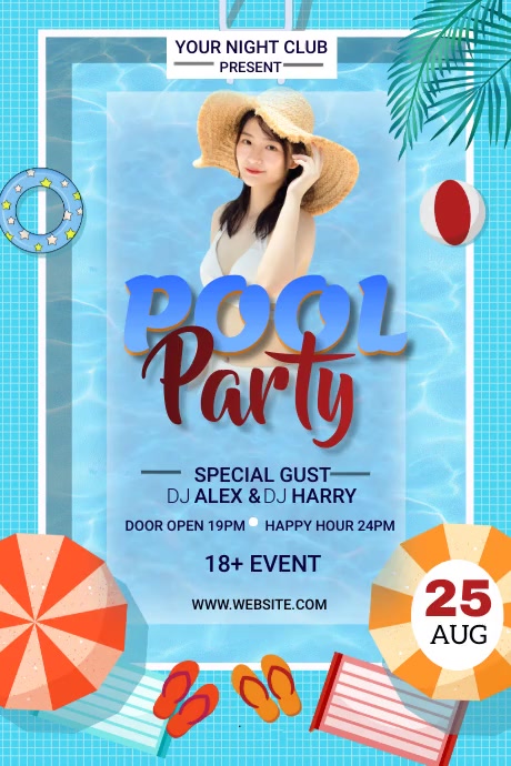 pool party Template | PosterMyWall