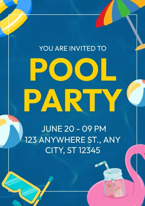 Plantilla de Pool Party | PosterMyWall