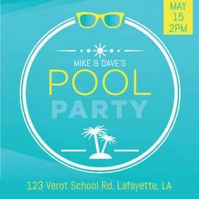 Pool Party Ad Template | PosterMyWall