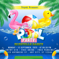 Pool Party Template | PosterMyWall