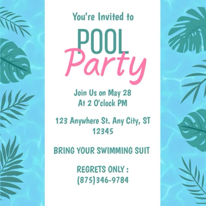 Plantilla de Pool Party Event | PosterMyWall