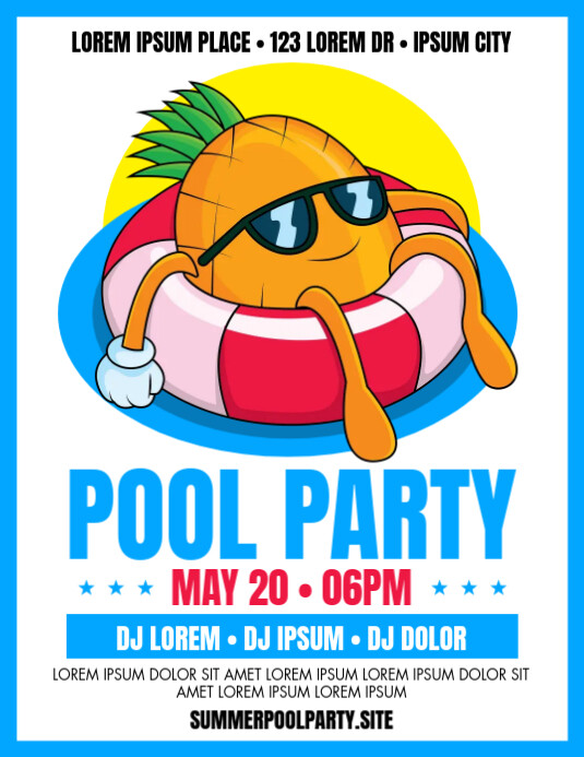 Brosur Pesta Kolam Renang Templat | PosterMyWall