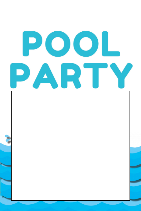 Copy of Pool Party - Party Prop Frame | PosterMyWall