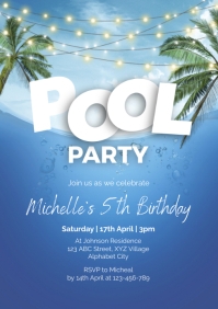 Pool Party Template (4) | PosterMyWall