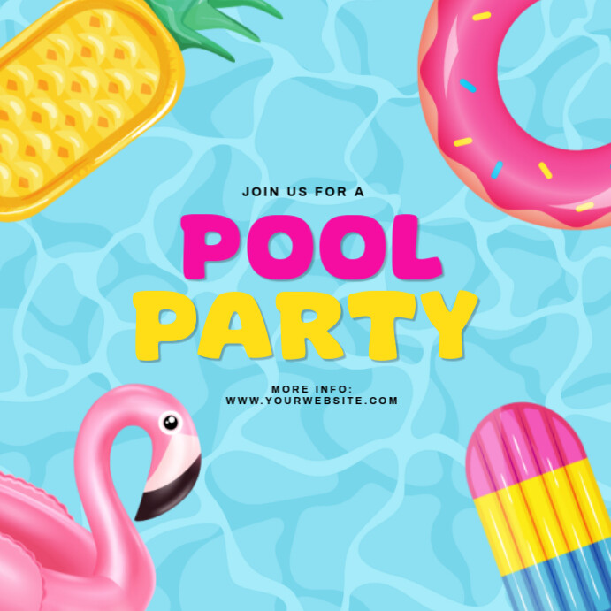 Pool Party template | PosterMyWall
