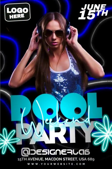 Pool Weekend Party Template | PosterMyWall