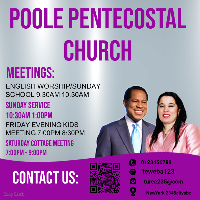 Poole Pentecostal church flyers Template | PosterMyWall