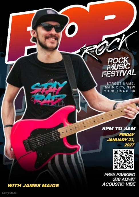 Pop Rock Template | PosterMyWall