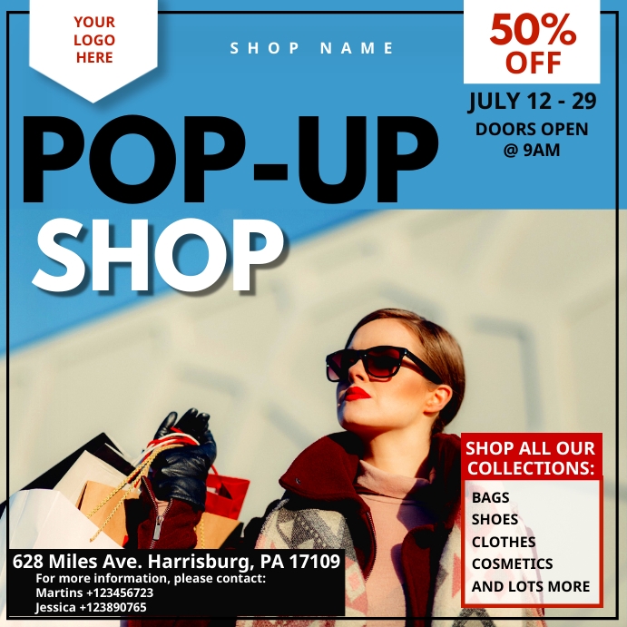 Pop Up Boutique Flyer Template | PosterMyWall