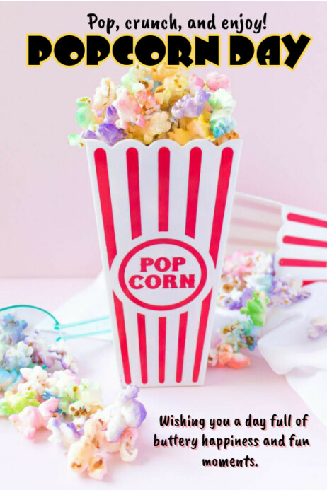 Popcorn day Template | PosterMyWall