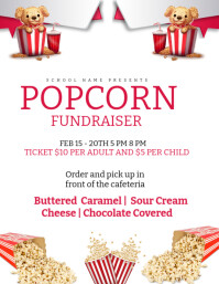 Editable Popcorn Fundraiser Flyer Template | PosterMyWall