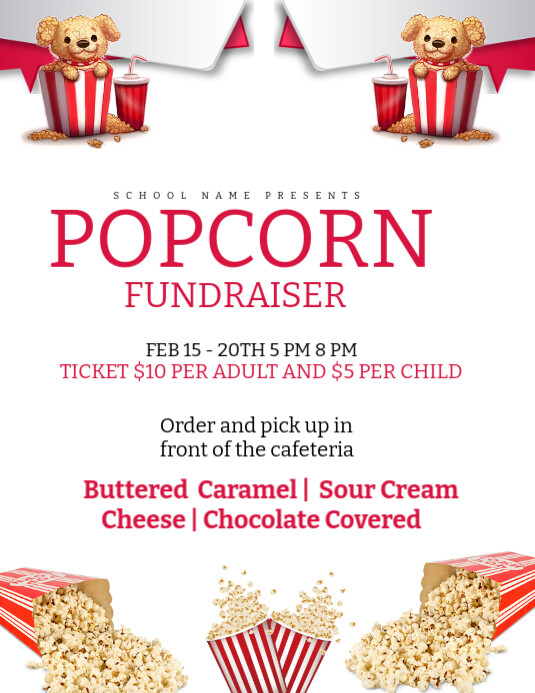 Copy of Popcorn Fundraiser Flyer | PosterMyWall