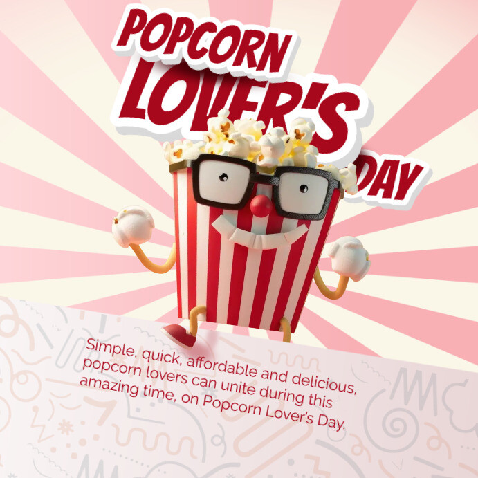 Copy of Popcorn Lover's Day Instagram Post | PosterMyWall