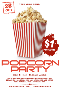 Poster Popcorn Template | PosterMyWall