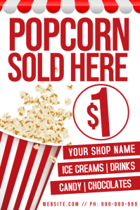 Popcorn Poster Template | PosterMyWall