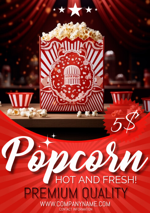 popcorn template | PosterMyWall