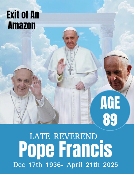 Pope Francis Flyer (us Letter) Template | PosterMyWall