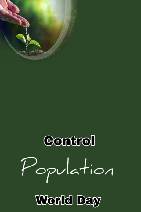 population control day 2025 Template | PosterMyWall