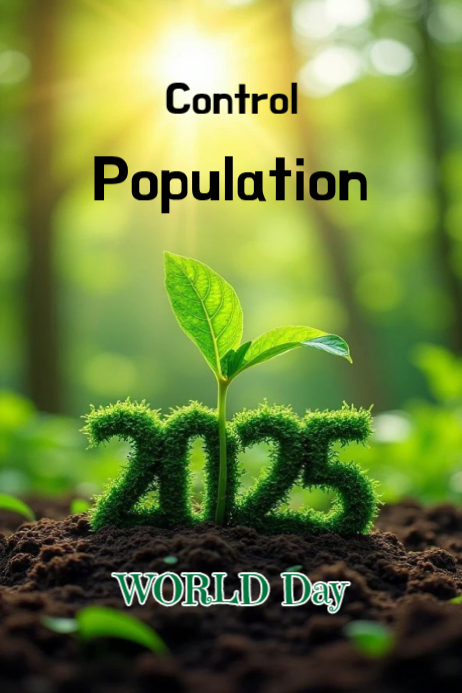 population control day 2025 Template | PosterMyWall