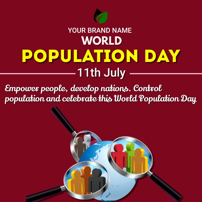 Population day Template | PosterMyWall