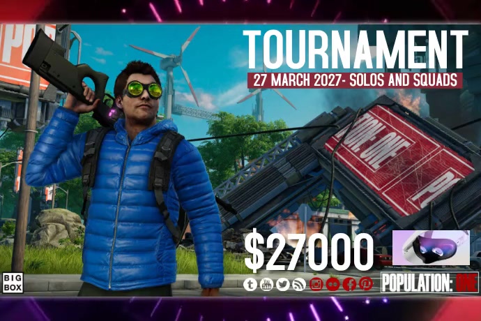 POPULATION ONE TOURNAMENT DESIGN TEMPLATE | PosterMyWall