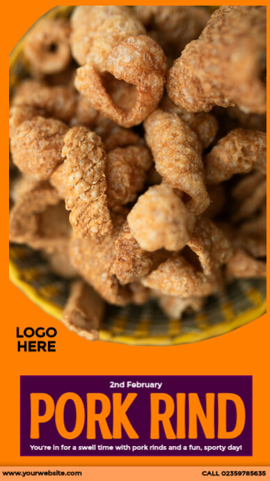 Copy of Pork Rind Appreciation Day | PosterMyWall