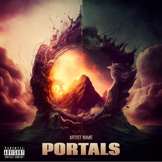 Portal Album Cover Design (1) Template | PosterMyWall