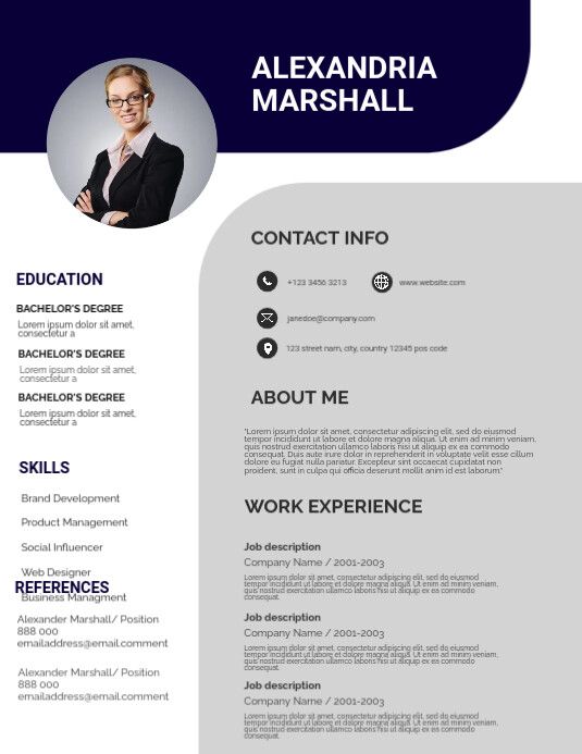 Plantilla de portfolio | PosterMyWall