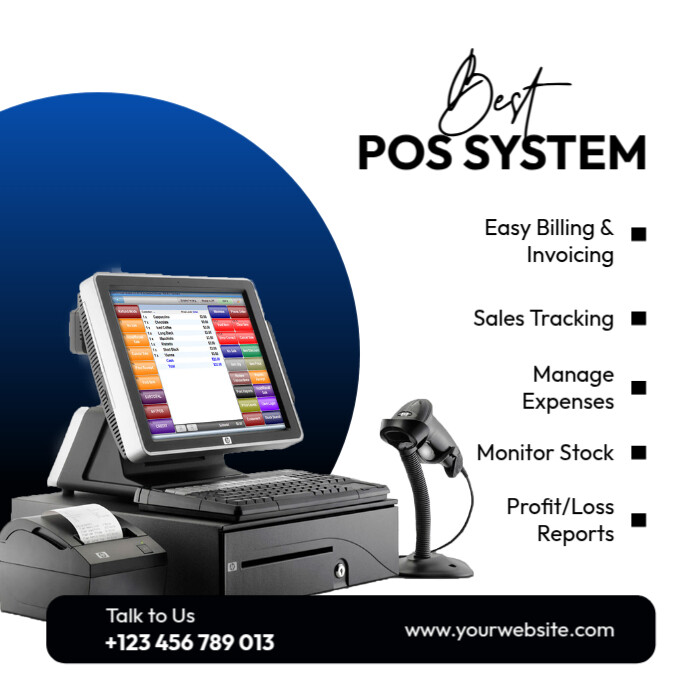 POS System flier poster banner template design | PosterMyWall