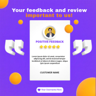 Positive Feedback Template | PosterMyWall
