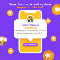 Positive Feedback Template | PosterMyWall